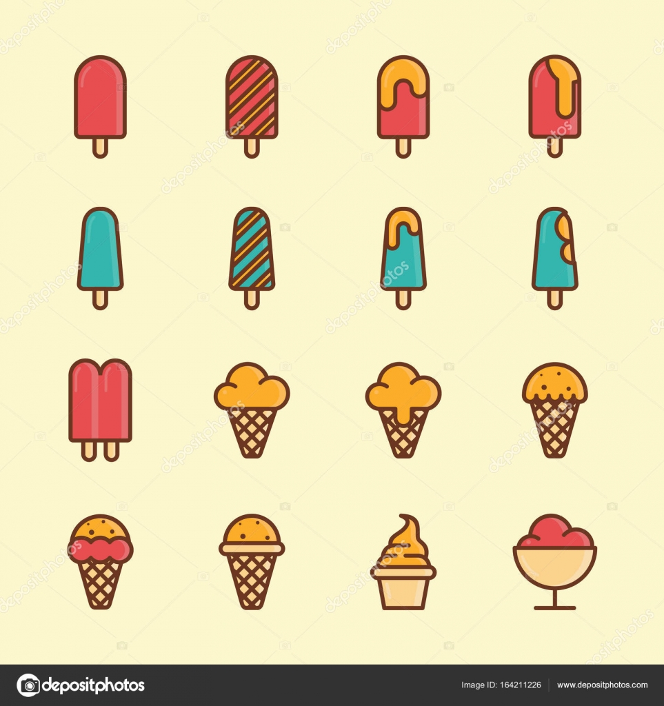 Set de helados Vector de stock por ©ware 164211226