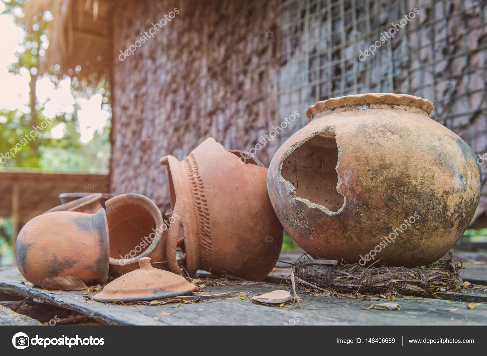 Broken Pottery Cross
