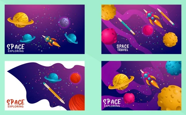 100,000 Space background cartoon Vector Images | Depositphotos