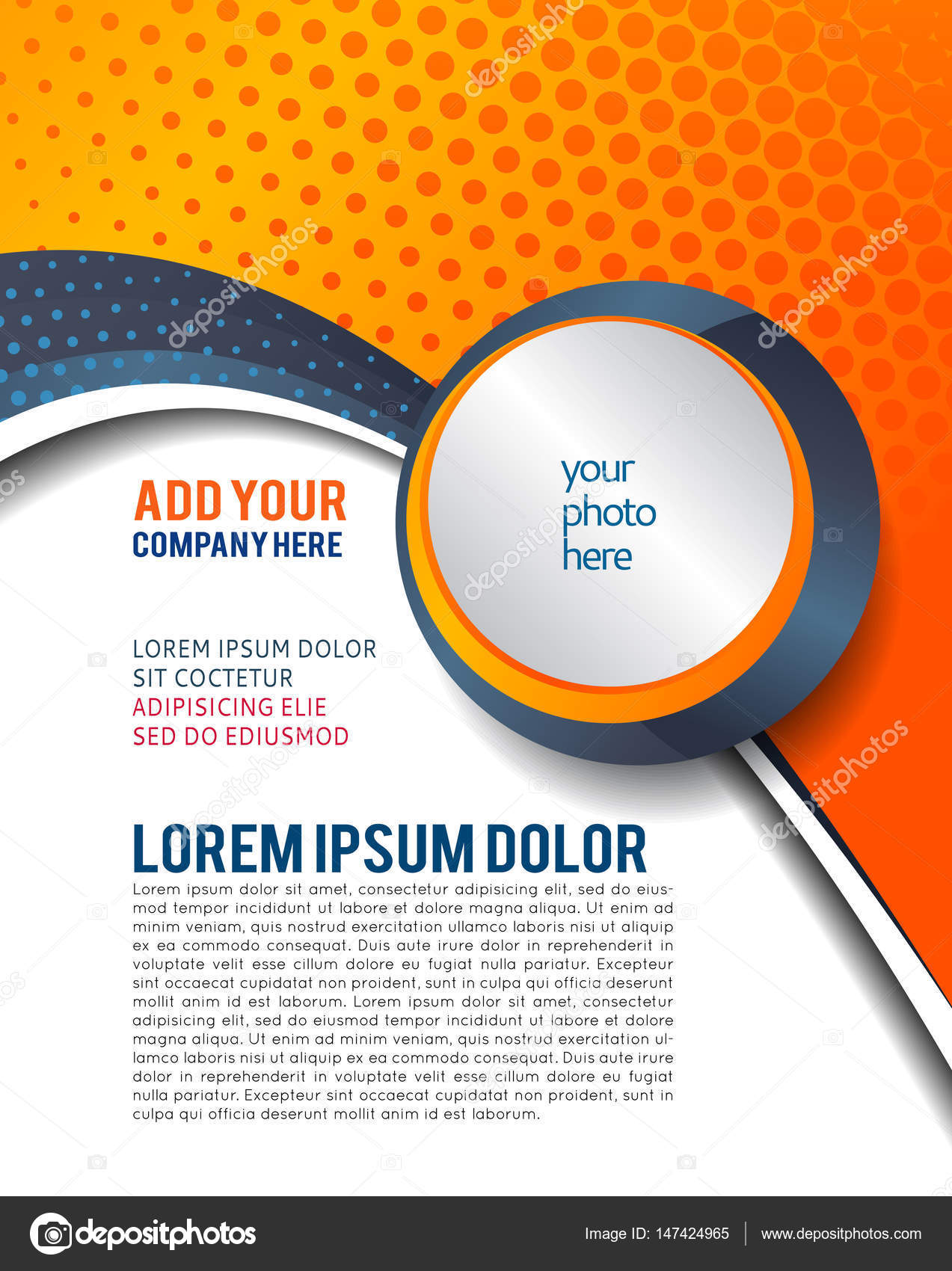 Brochure design smooth wave curve lines Stock Vector Image by ...