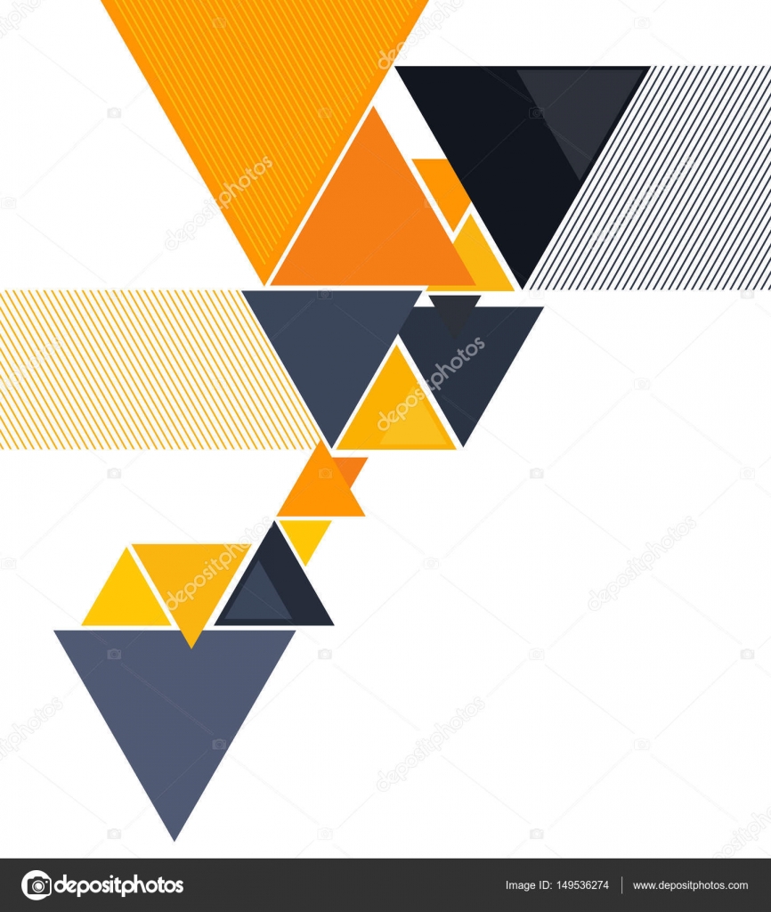 Brochure design with triangles Stock Vector Image by ©igordudas #149536274