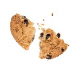 Close up of an half eaten cookie with crumb Stock Photo by ...