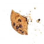 Close up of an half eaten cookie with crumb Stock Photo by ...