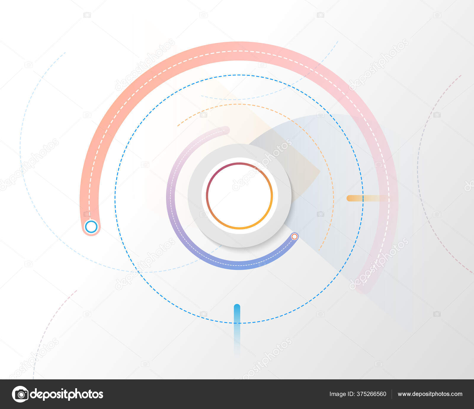 Vector Web Template Abstract Shapes Vector Graphic — Stock Vector ...