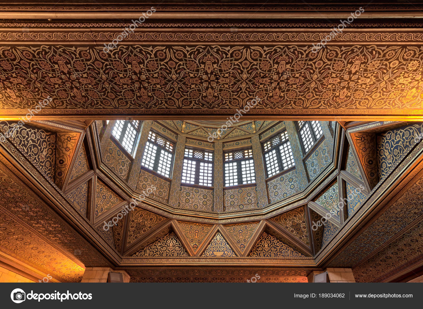 Ceiling of Nilometer building, an ancient Egyptian water measurement ...