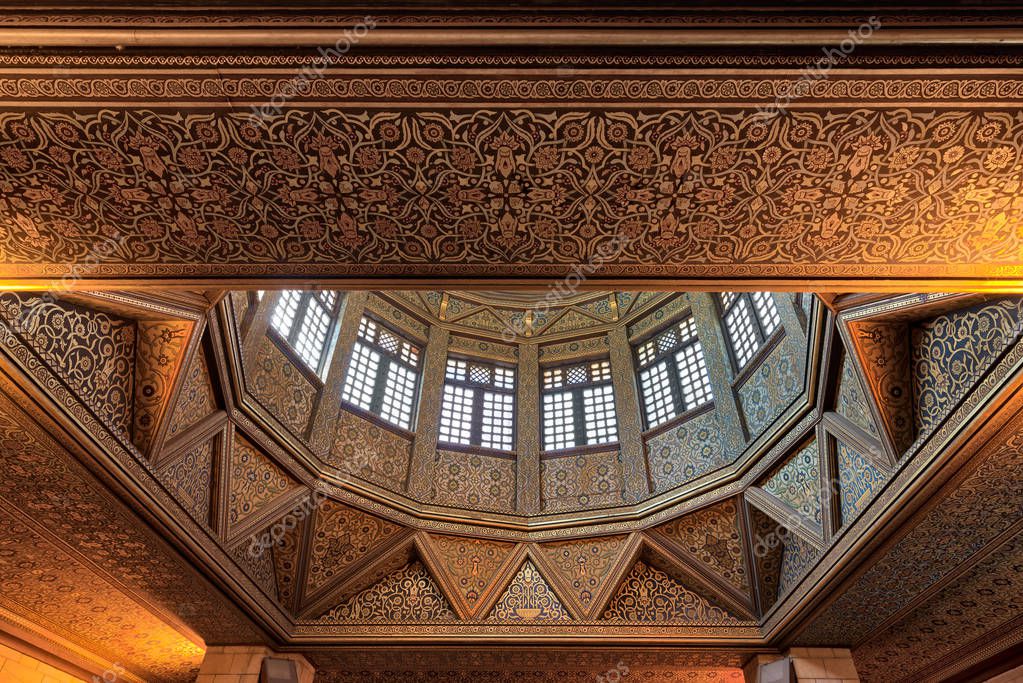 Techo del edificio del Nilómetro, un dispositivo de medición de agua ...