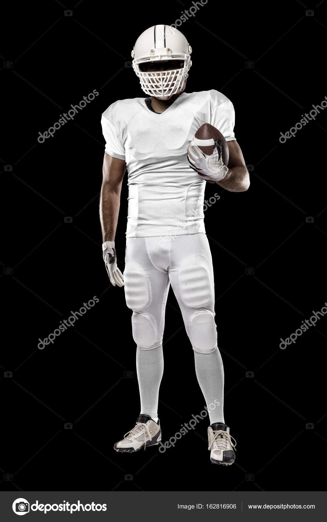 Football Player with a white uniform Stock Photo by ©betochagas 162816906