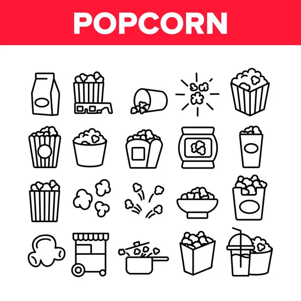 Popcorn pictogram imágenes de stock de arte vectorial | Depositphotos