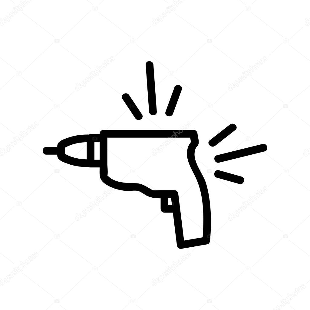 punch vector icono de sonido. se al de sonido de golpe. ilustraci n de s mbolo de contorno ...