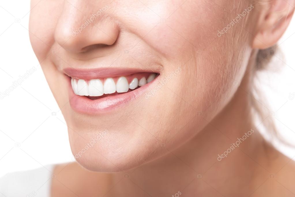 Smile with white healthy teeth. Stock Photo by ©believeinme 125986358