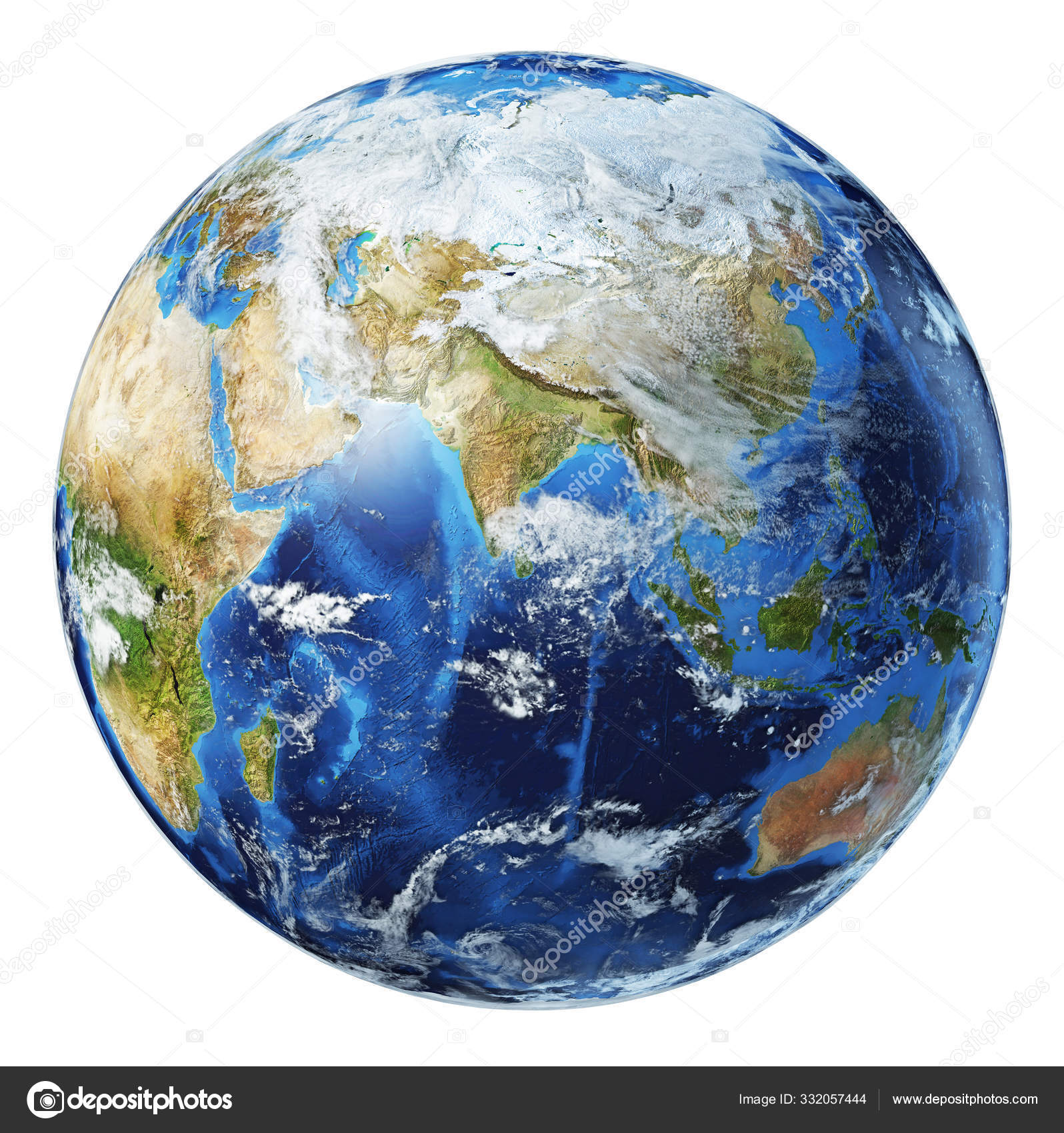 Earth globe 3d illustration. Asia view. Stock Photo by ©Pixelchaos ...