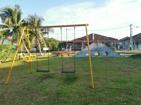 Rope swing playground Stock Photos, Royalty Free Rope swing playground ...