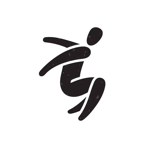 Anytime Fitness Running Man Black