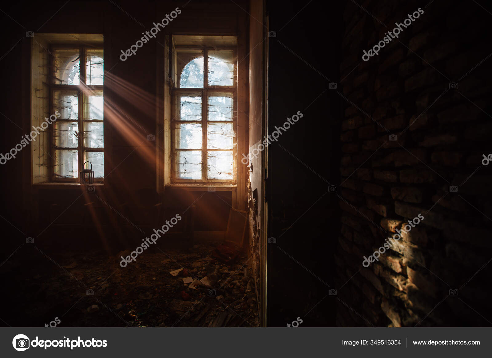 Abandoned Building Eerie Atmosphere Dark Tourism Concept Image Stock ...