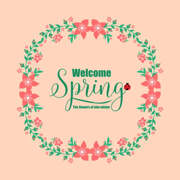 Welcome spring sign imágenes de stock de arte vectorial | Depositphotos