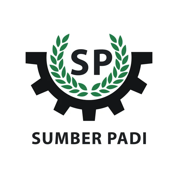 rice mill logo vector illustration. farm symbol icon. - Stock Image ...