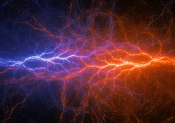 Fire and ice abstract lightning — Stock Photo © cappa #152641018