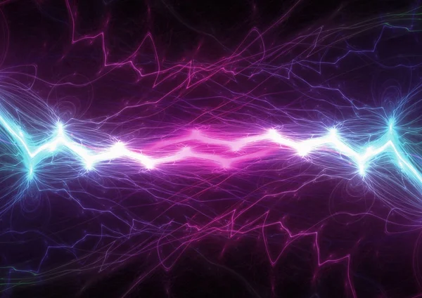 Hot Cold Lightning Bolt Electrical Energy Background — Stock Photo ...