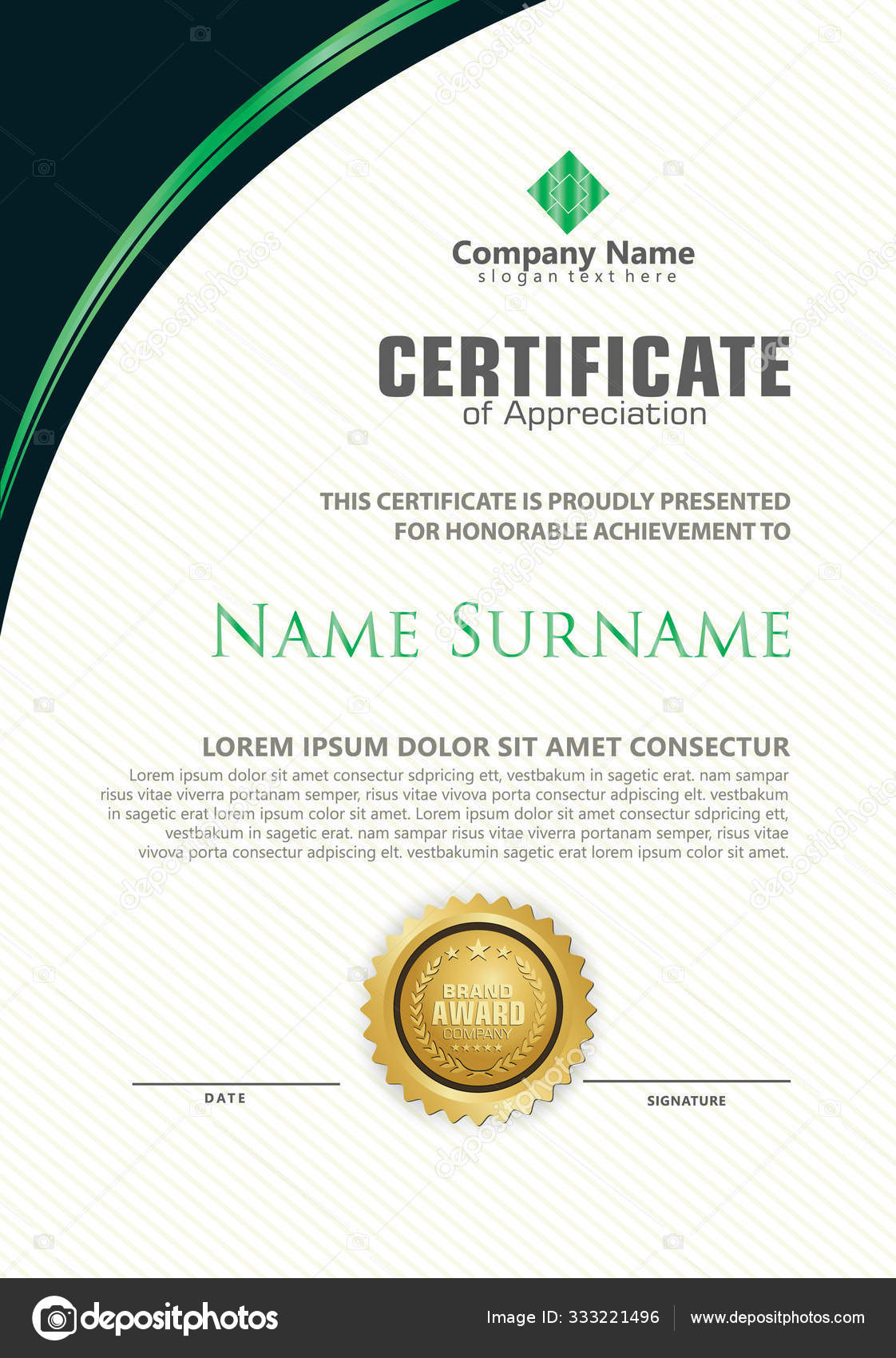 Vertical modern certificate template Stock Vector Image by ©sutiah ...