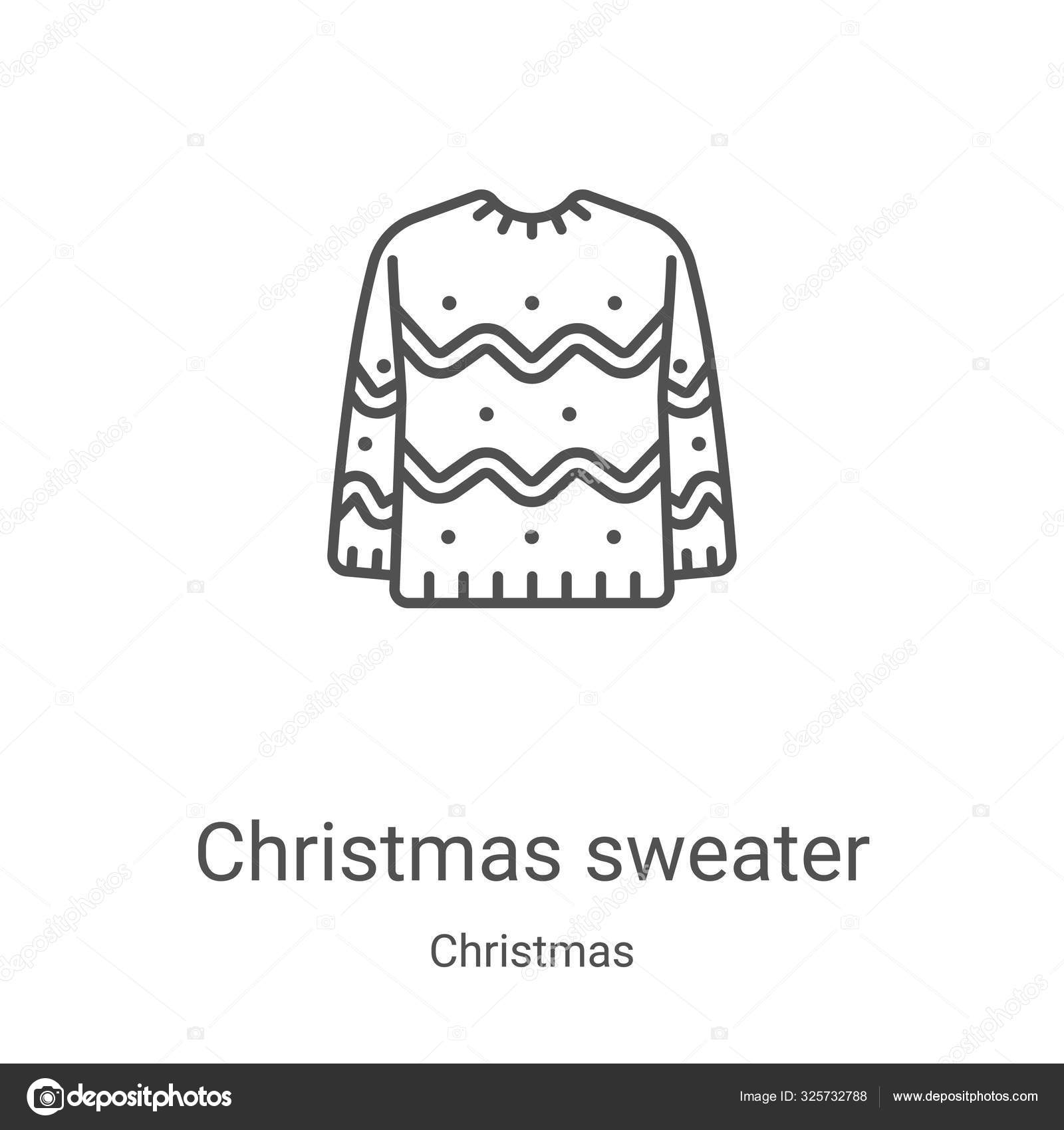 Christmas Sweater Clipart Black And White