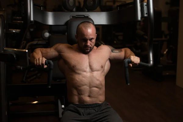 Chest Workout On Machine - Stock Image - Everypixel