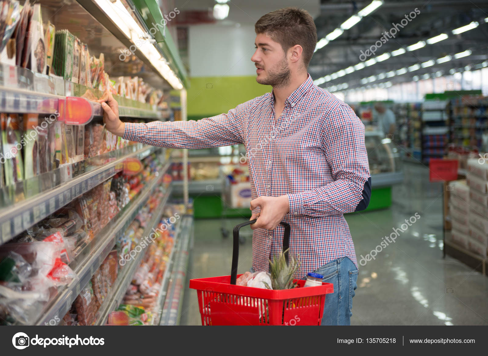 Man At Groceries Store Stock Photo by ©ibrak 135705218