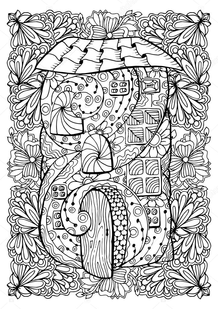 Adult coloring book cover design. Stock Vector Image by ©ilonitta ...