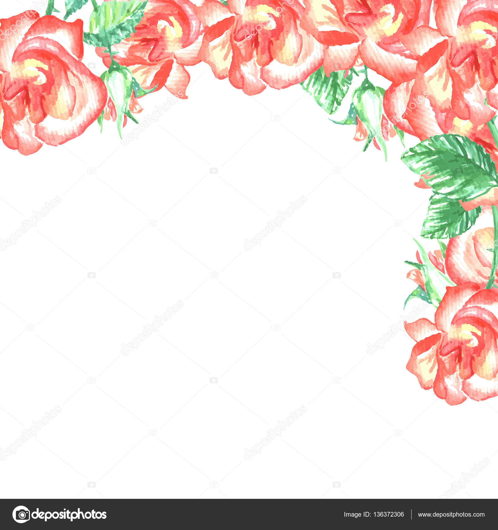 Rose Corner Border Design