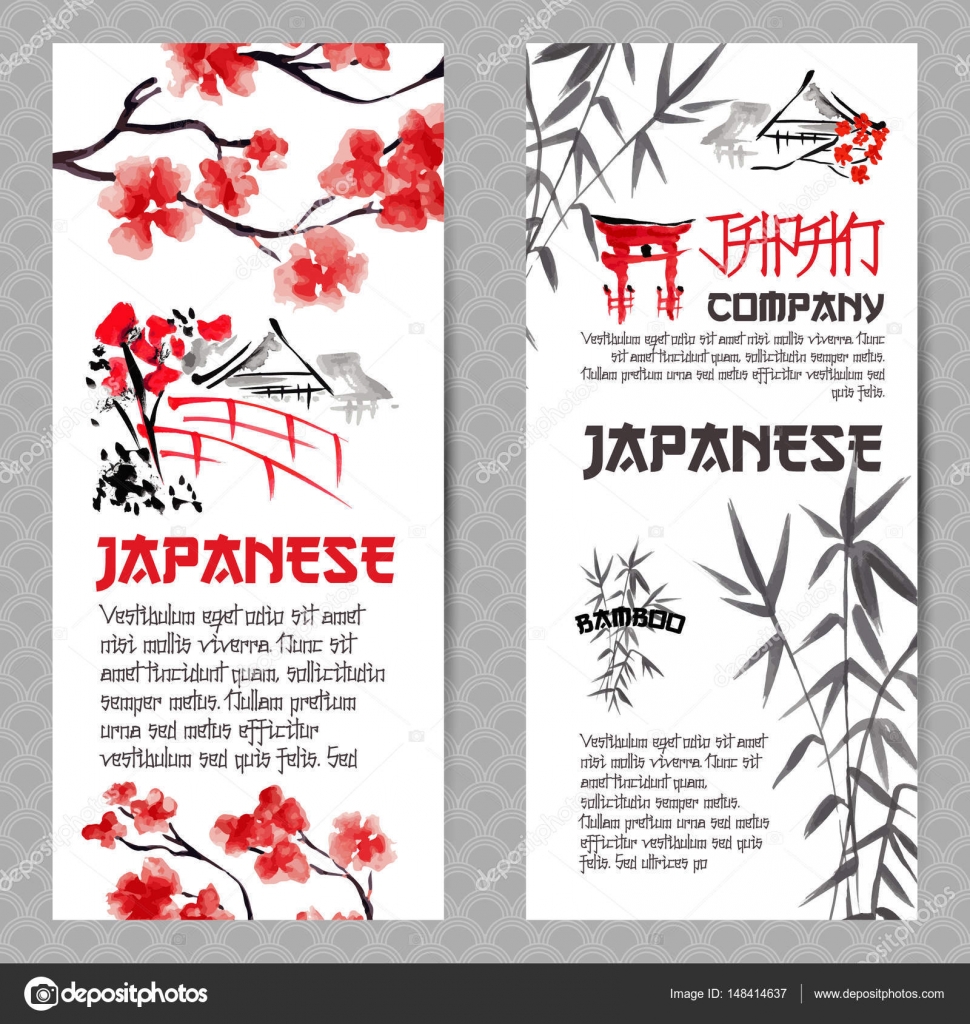 Vertical banners in japanese style Stock Vector Image by ©ilonitta ...