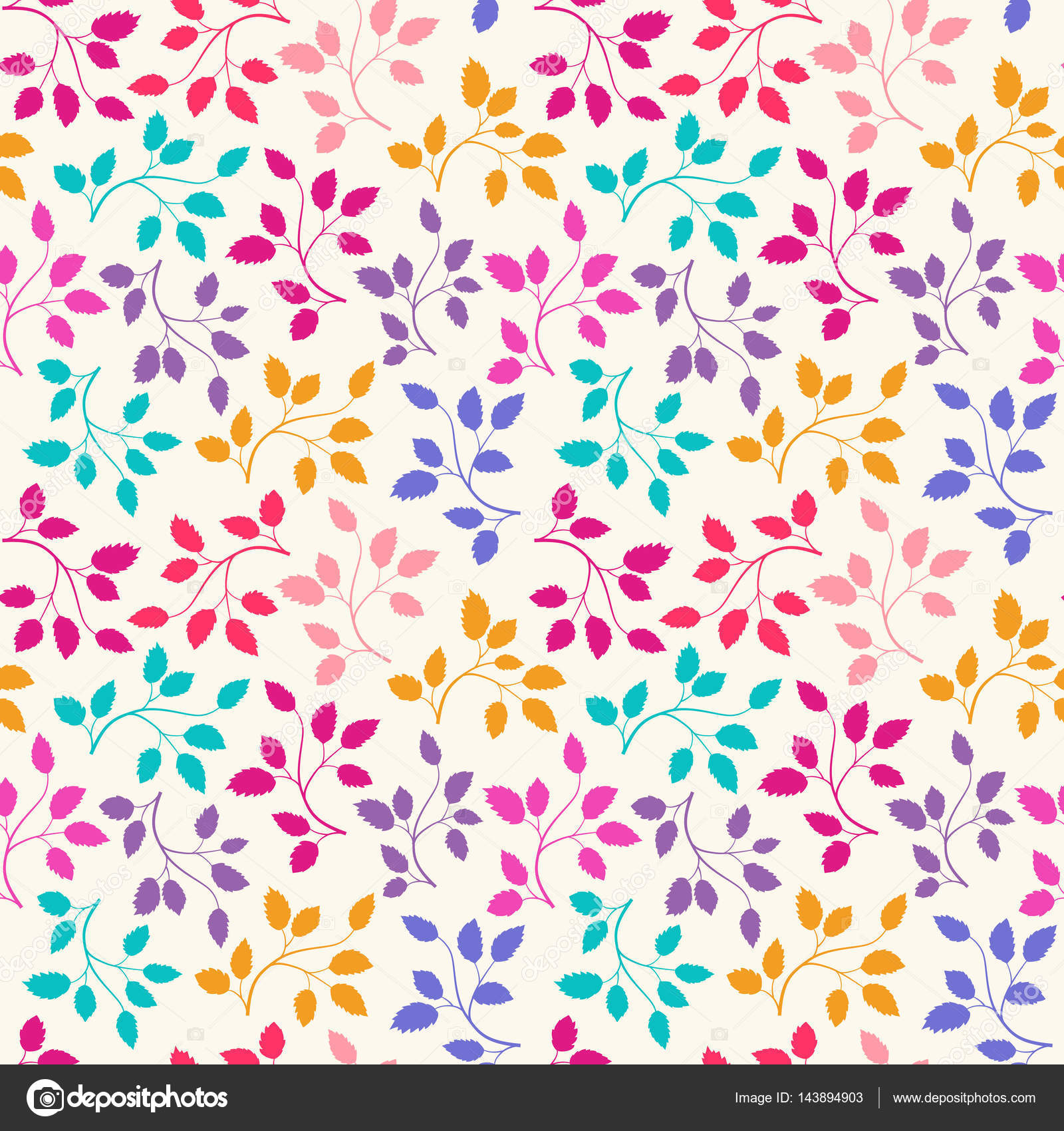 Seamless leaf pattern Stock Vector by ©Kolobock 143894903