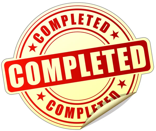 Vector completed stamp — Stock Vector © nickylarson #47993865