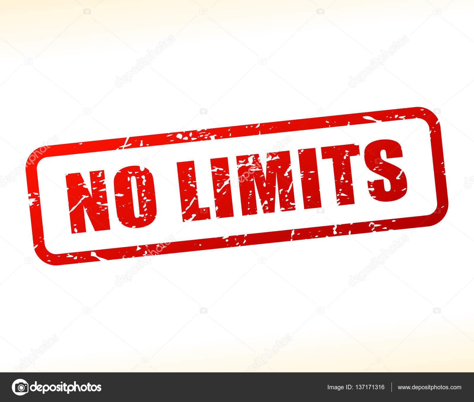 No limits text buffered Stock Vector Image by ©nickylarson #137171316