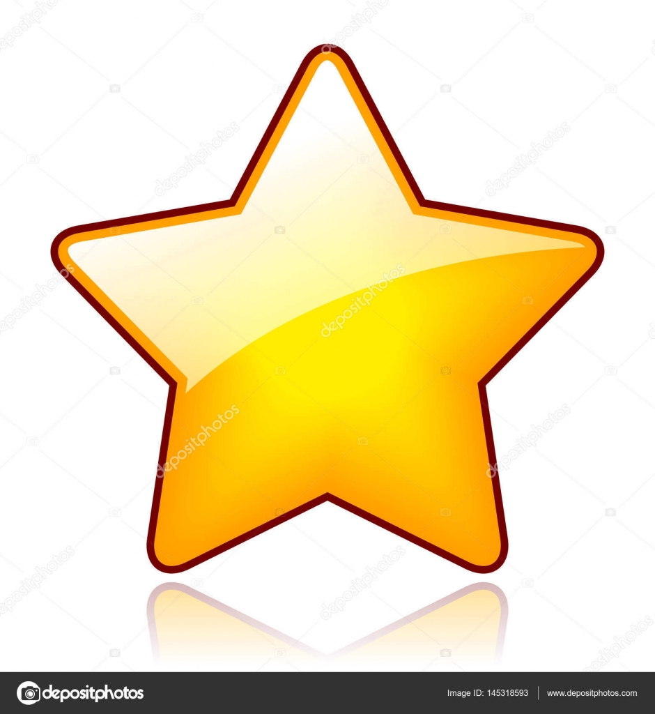 Yellow star on white background Stock Vector Image by ©nickylarson ...