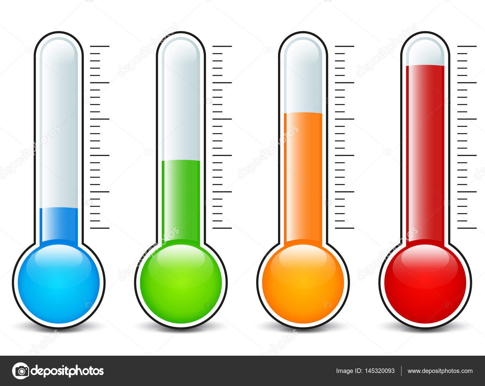 Four thermometers icons design Stock Vector Image by ©nickylarson ...