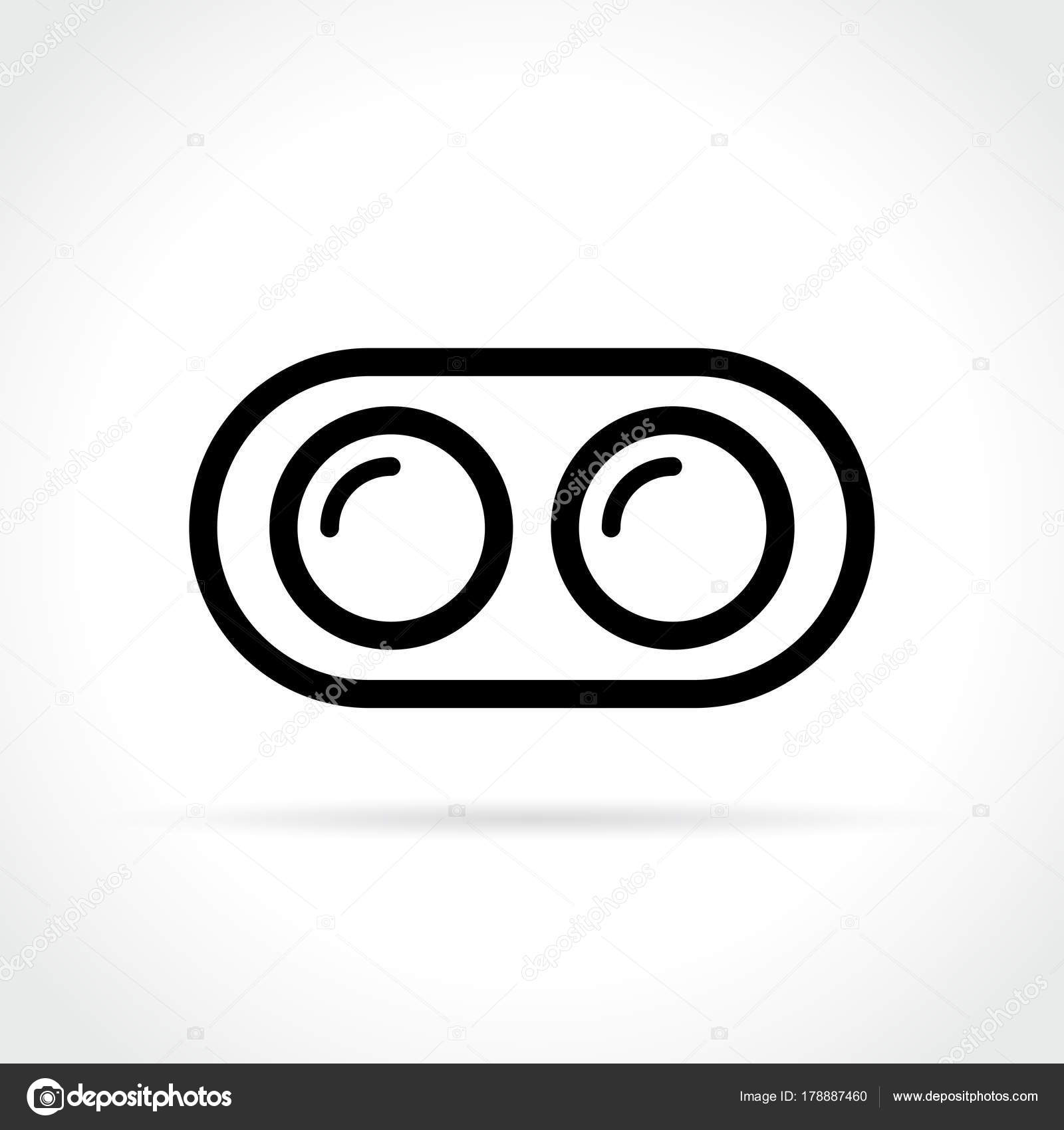 dual camera icon on white background — Stock Vector © nickylarson ...