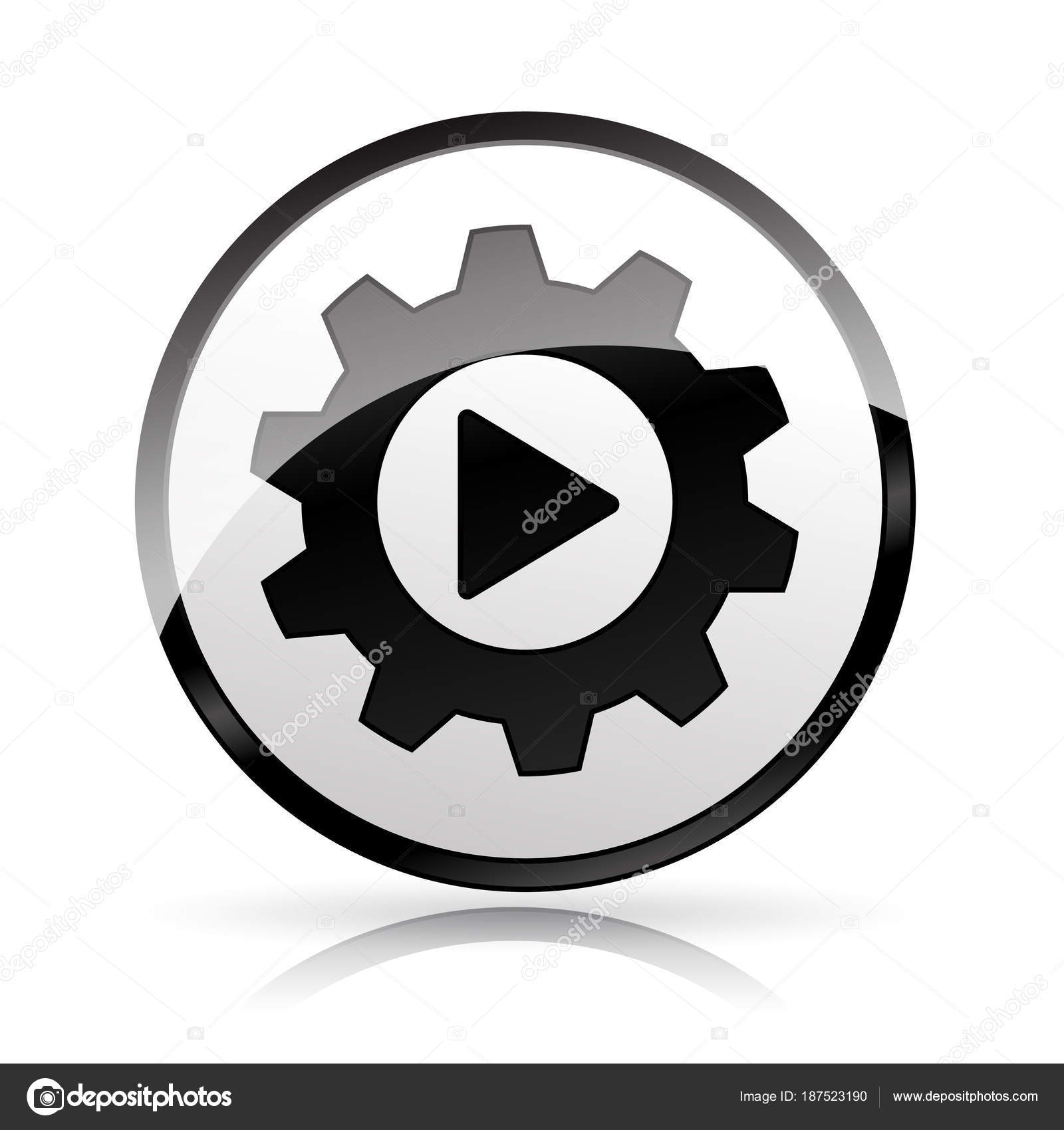 Automation icon on white background Stock Vector by ©nickylarson 187523190