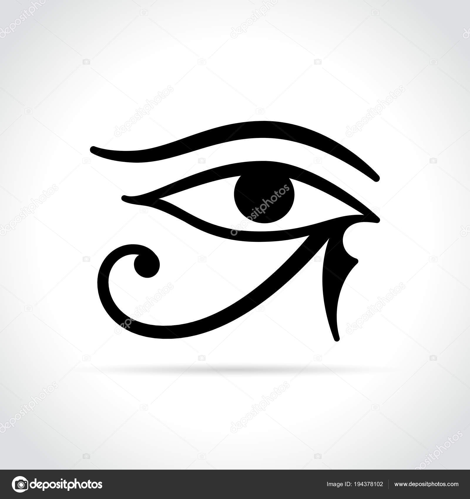 Horus eye icon on white background Stock Vector Image by ©nickylarson ...