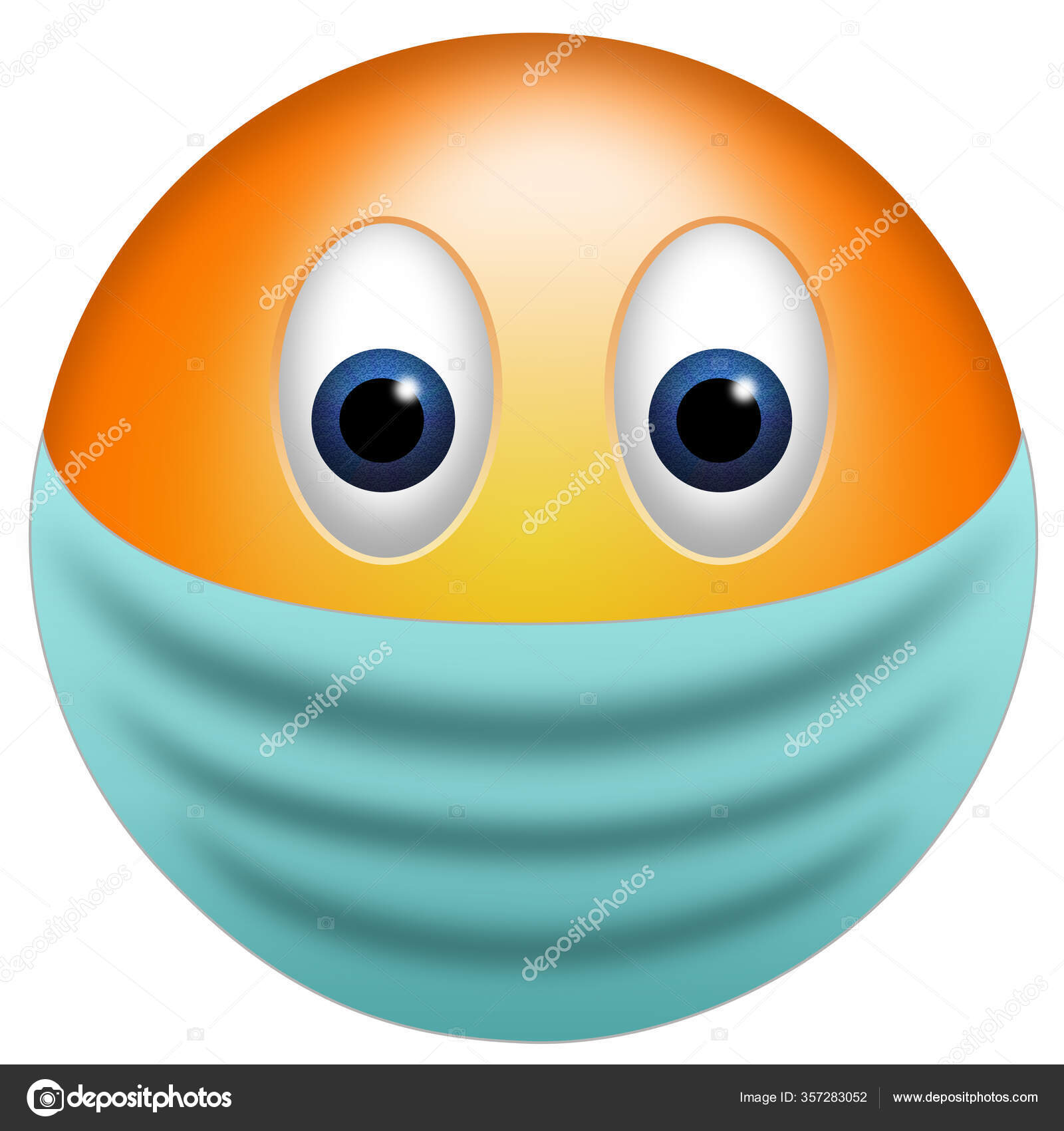 Smiley Emoticon Medical Mask Protection Chinese Coronavirus ...