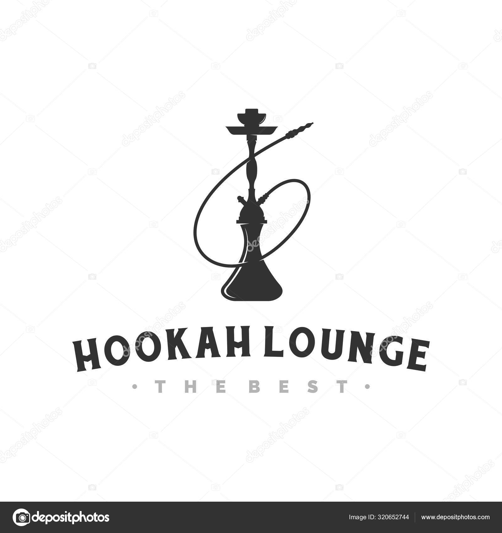 Hookah Logo Vintage Retro Concept Icon Template Stock Vector Image by ...