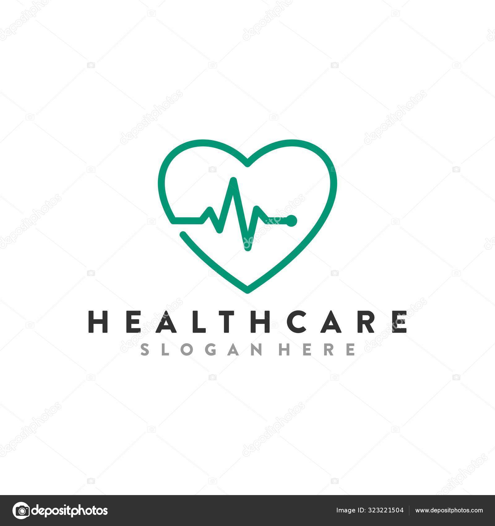 Love Health Logo Icon Template Stock Vector Image by ©amupplih@gmail ...
