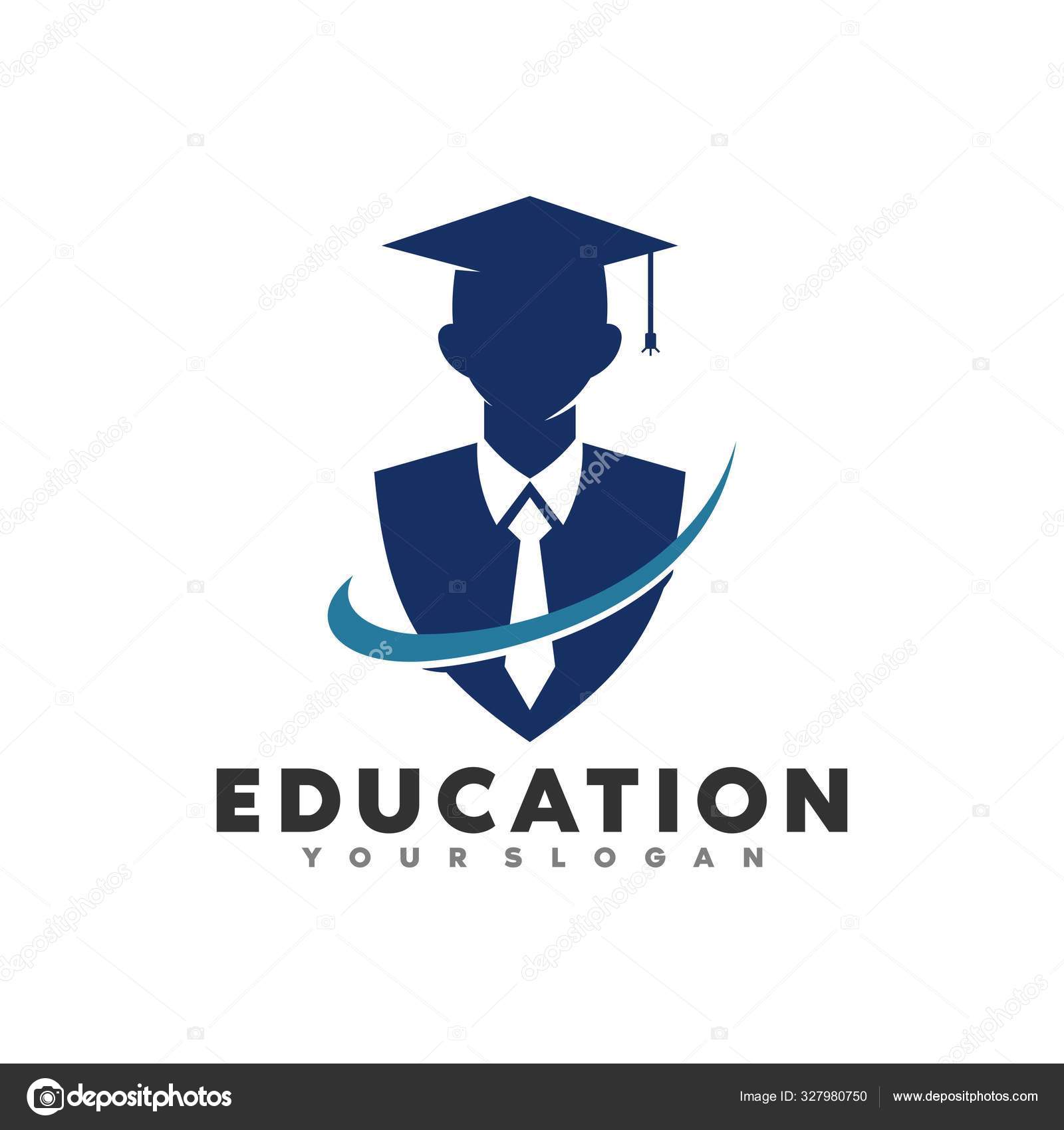 Human Graduate Logo Icon Template Stock Vector by ©amupplih@gmail.com ...