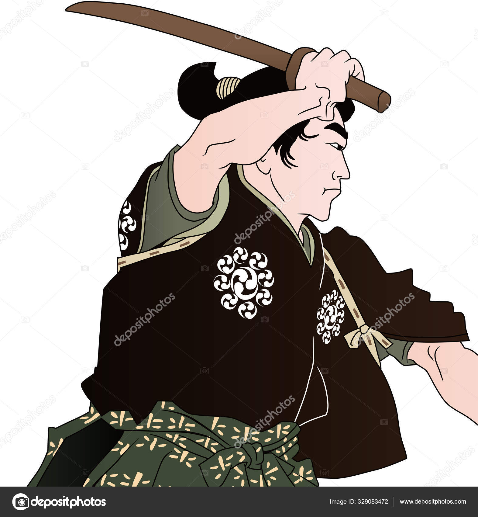 Miyamoto Musashi 2 Vector de stock por ©KIMASA 329083472