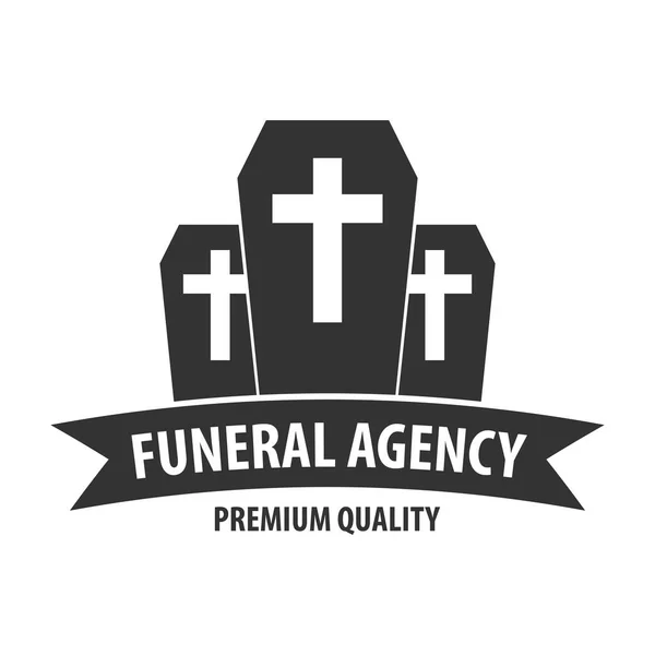 Set of Funeral home undertaking ceremonial service. Funeral agency ...
