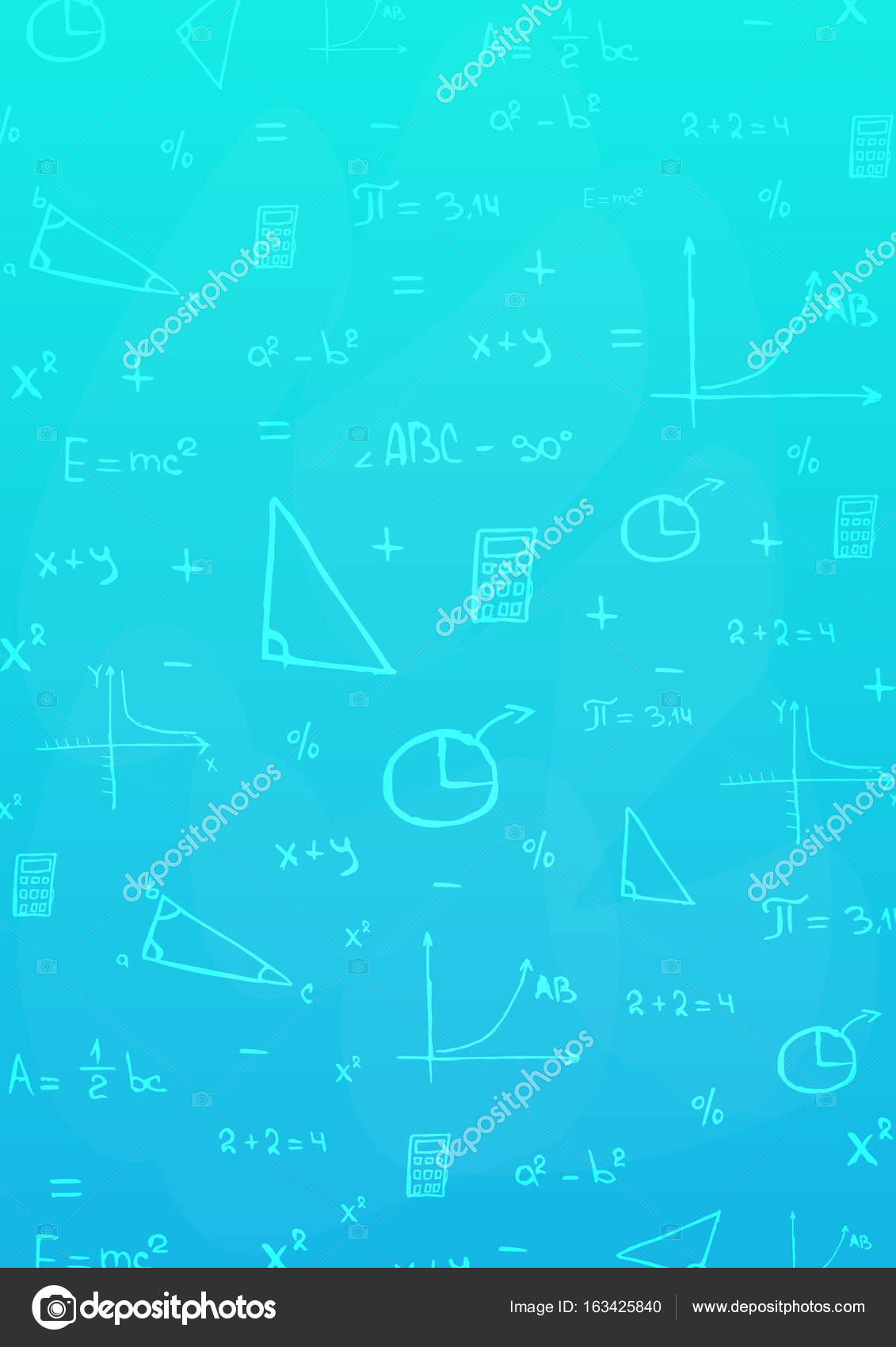 Mathematics subject. Back to School background. Education banner. Stock ...