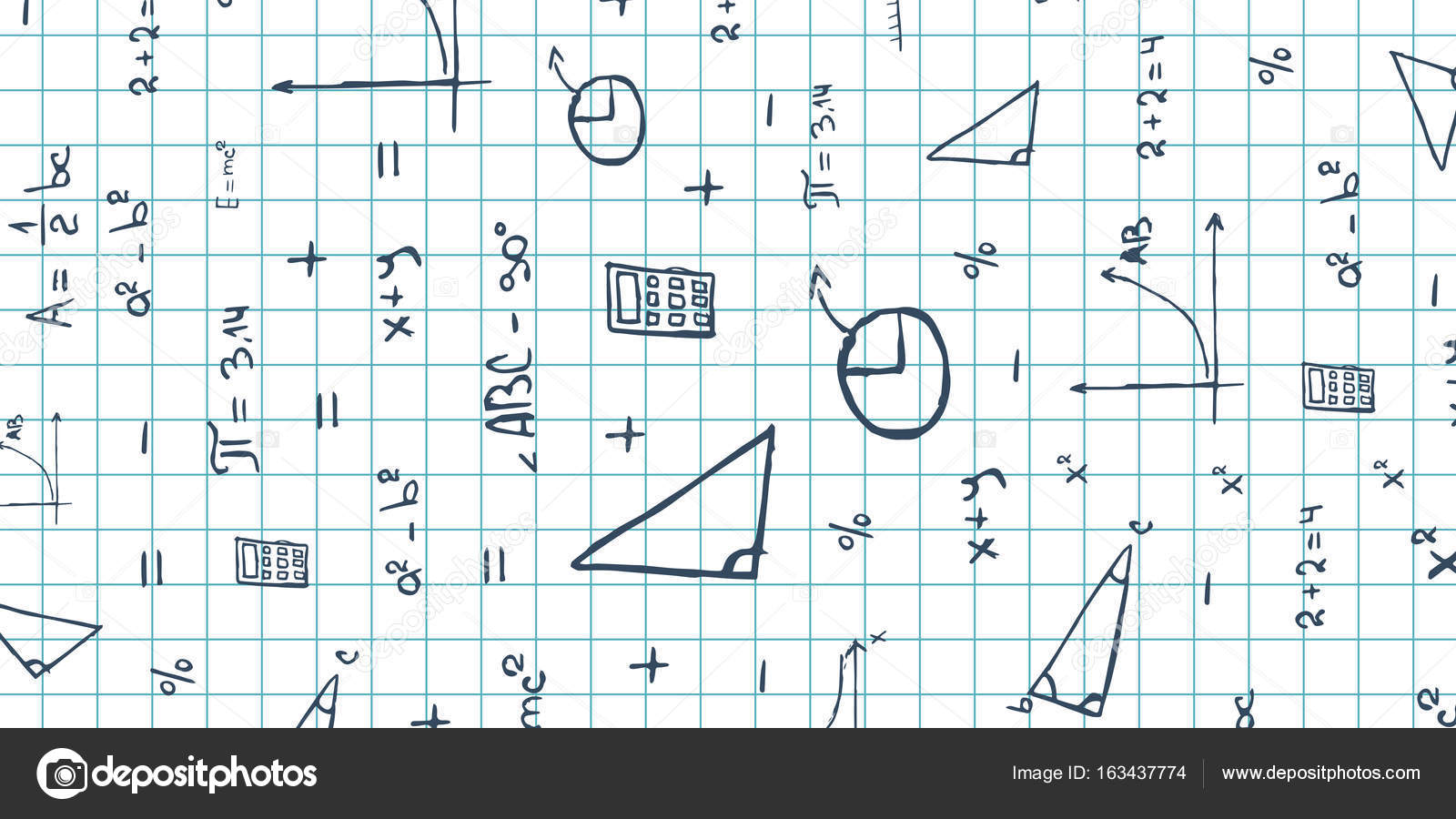Mathematics subject. Back to School background. Education banner. Stock ...