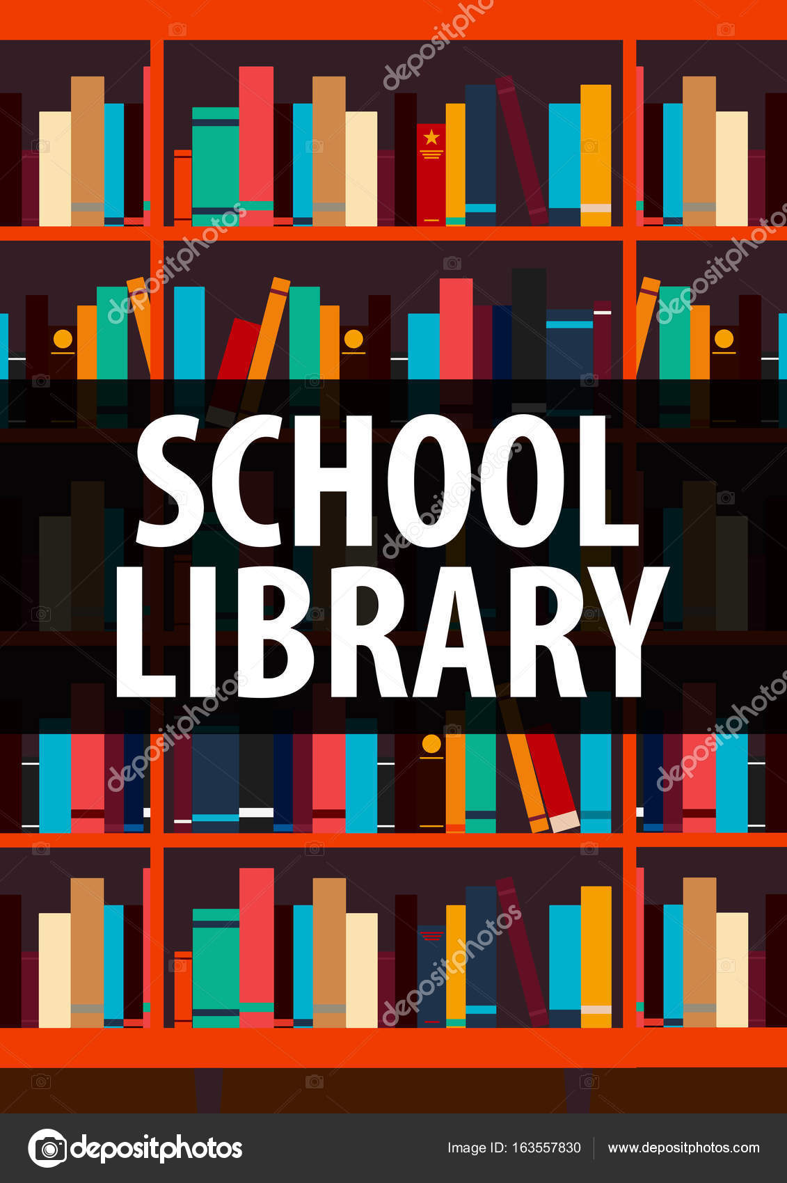 School Library Background Wallpaper