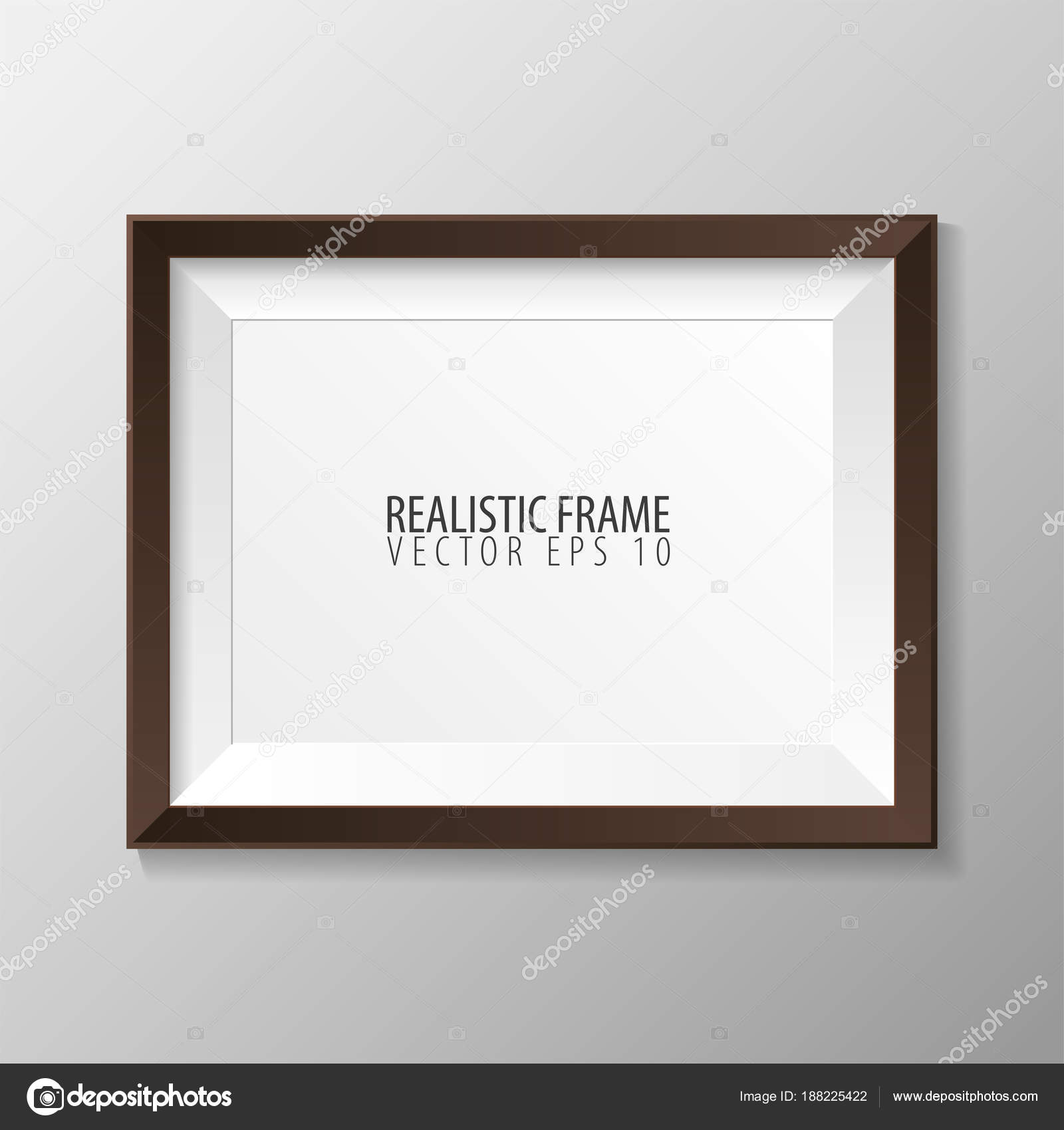 Realistic frame for your presentations. Vector illustration. — Stock ...