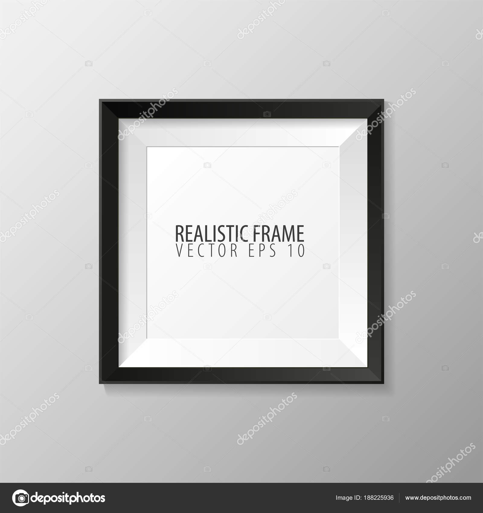 Realistic frame for your presentations. Vector illustration. Stock ...