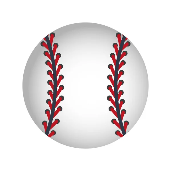 Pelota de b isbol sobre fondo blanco. Ilustraci n vectorial. 2024