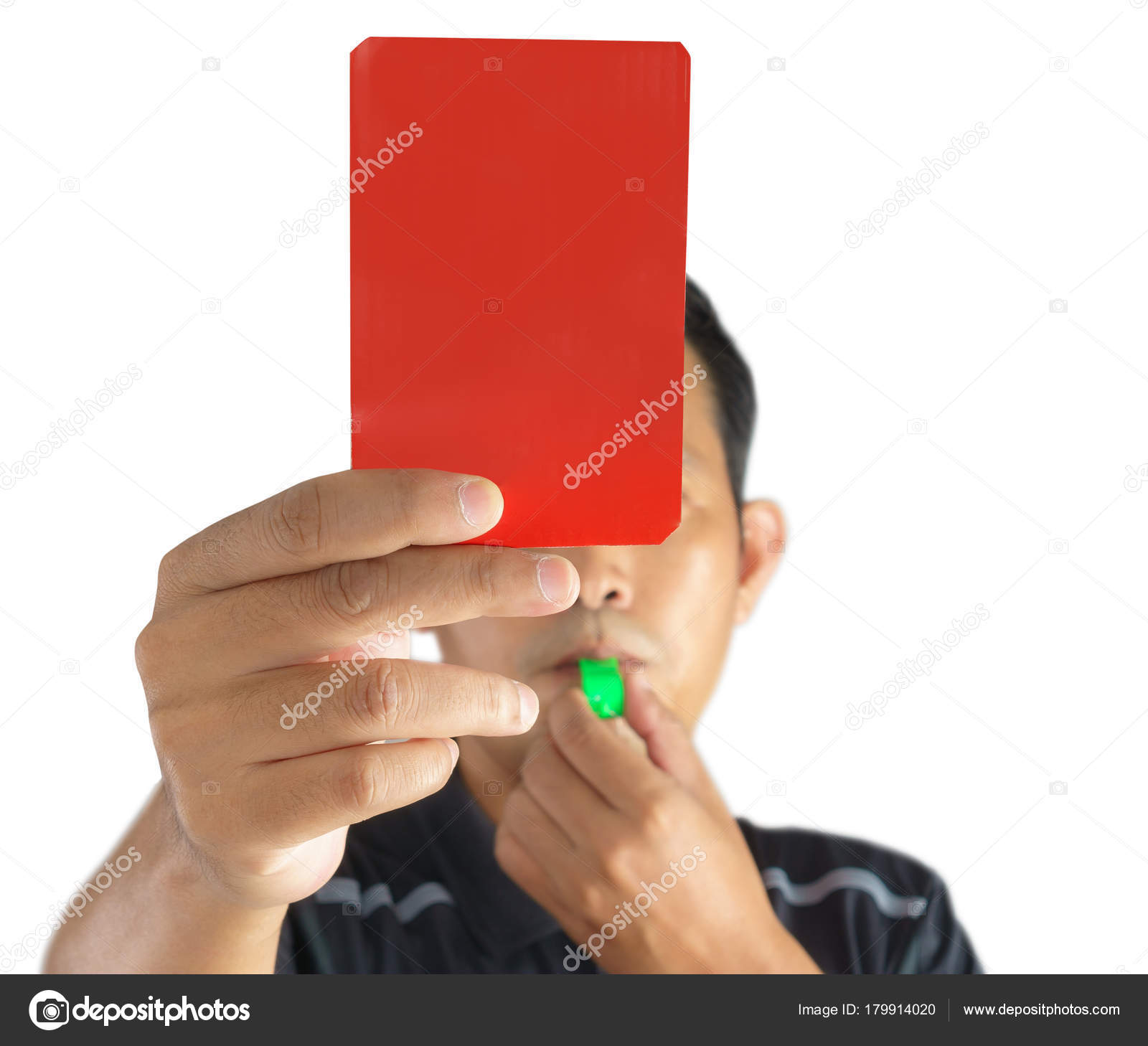 Referee showing red card Stock Photo by ©Naypong 179914020